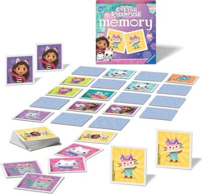 Ravensburger - Gabbys Dollhouse Memory Vendespil - 48 Kort - Jule Pynt